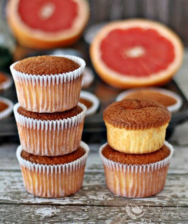 Grapefruit Sponge Cupcakes 葡萄柚海绵小蛋糕 - Anncoo Journal