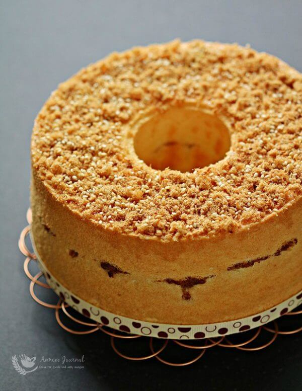 Meat Floss Chiffon Cake 肉松戚风蛋糕 - Anncoo Journal