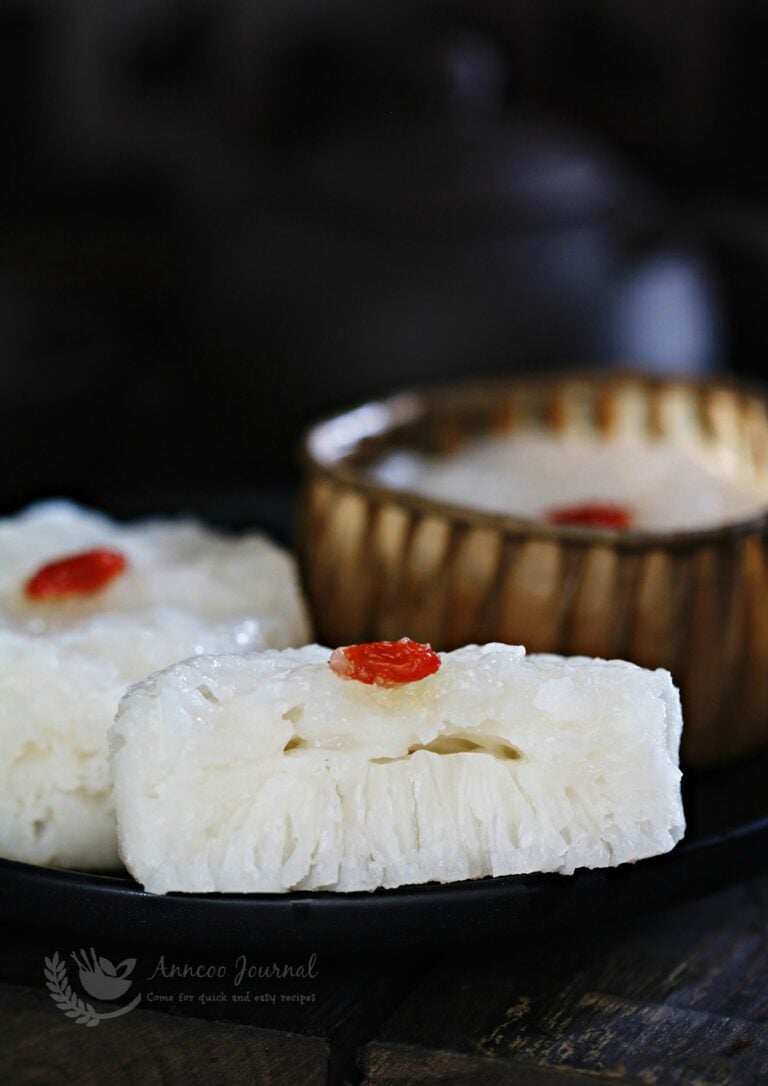 Chinese Steamed Rice Cake 白糖糕 - Anncoo Journal