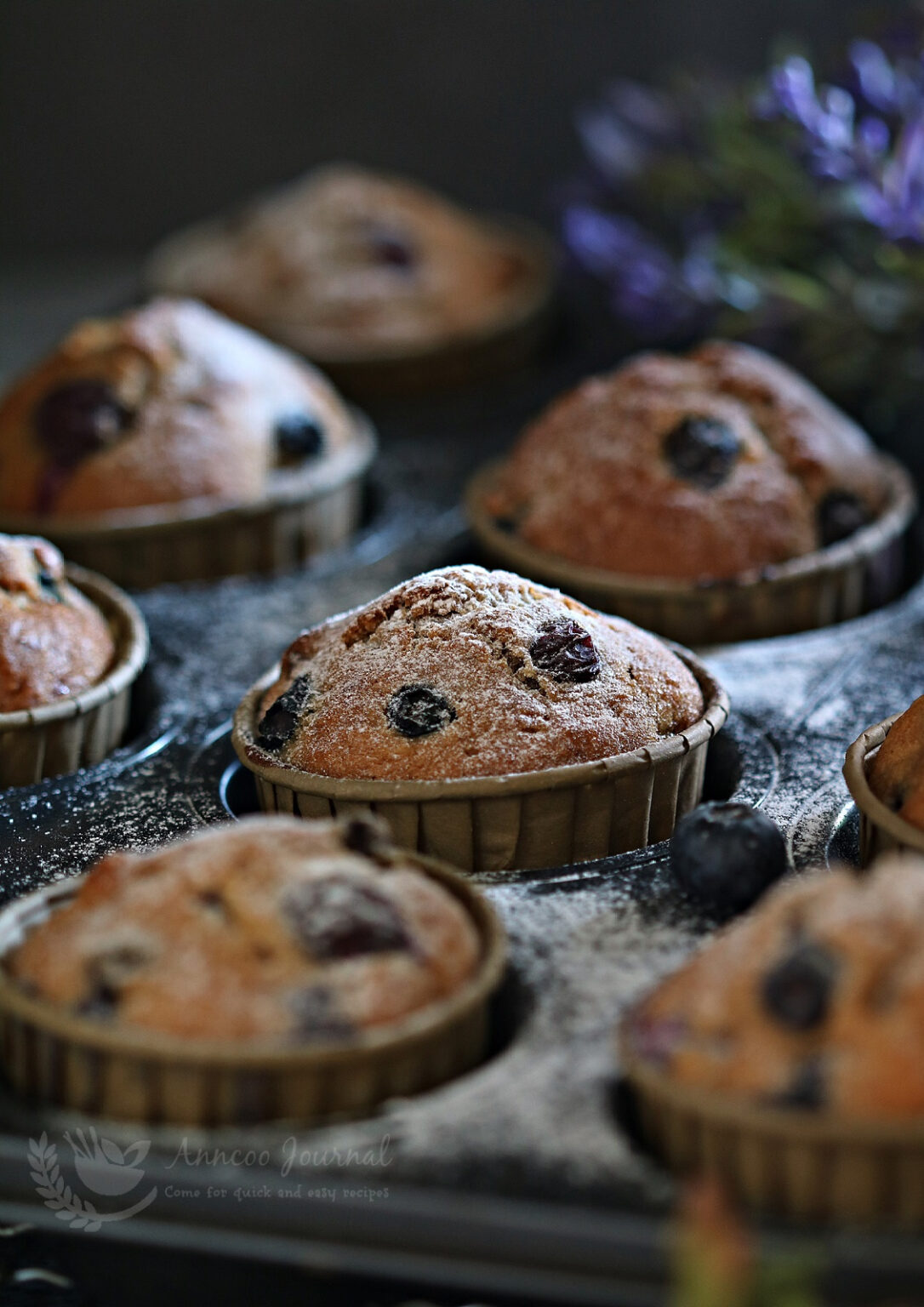 Banana Blueberry Muffins 香蕉蓝莓玛芬 - Anncoo Journal