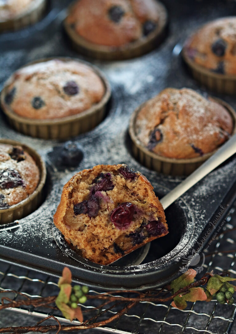 Banana Blueberry Muffins 香蕉蓝莓玛芬 - Anncoo Journal