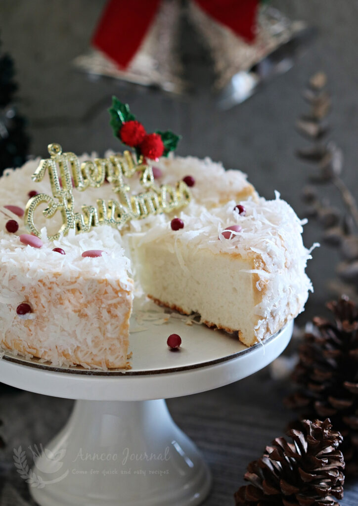 Coconut Angel Food Cake 椰香天使蛋糕 - Anncoo Journal