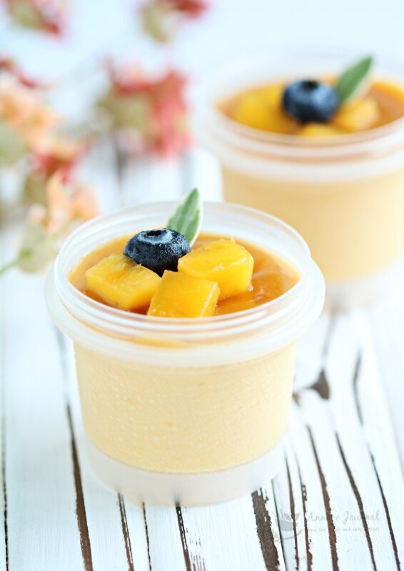 Easy Mango Pudding 简易芒果布丁 - Anncoo Journal